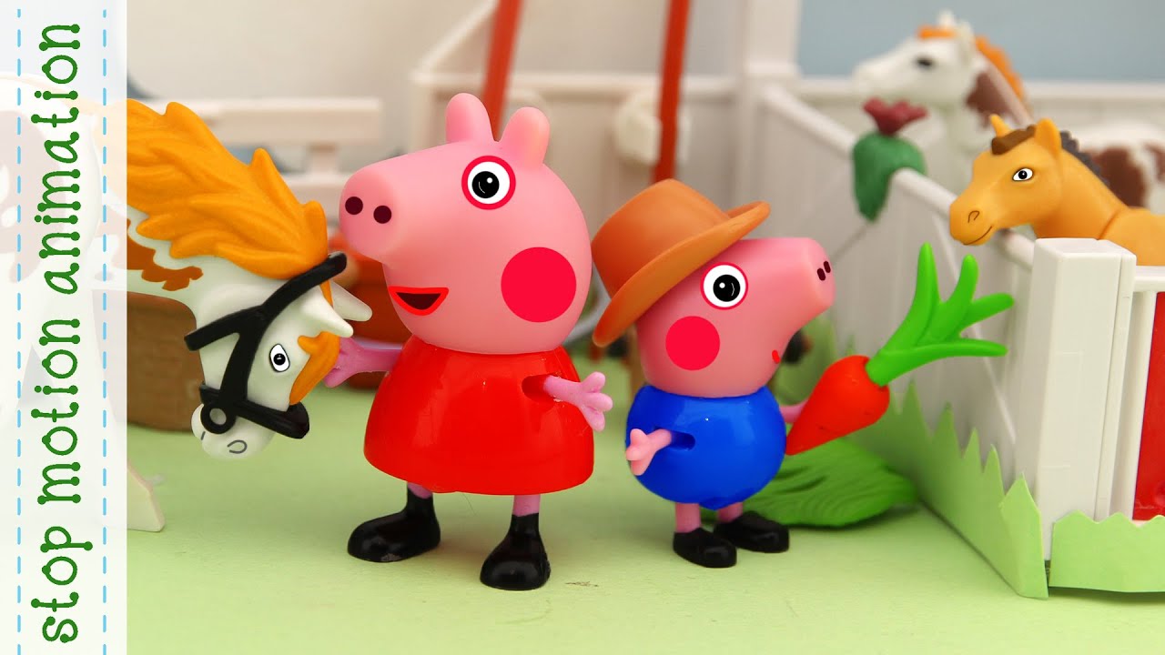 horse farm, Peppa Pig animation 2020 - YouTube