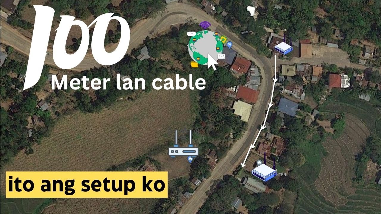 Longest lan cable para maka pag internet ang kaibigan ko - YouTube