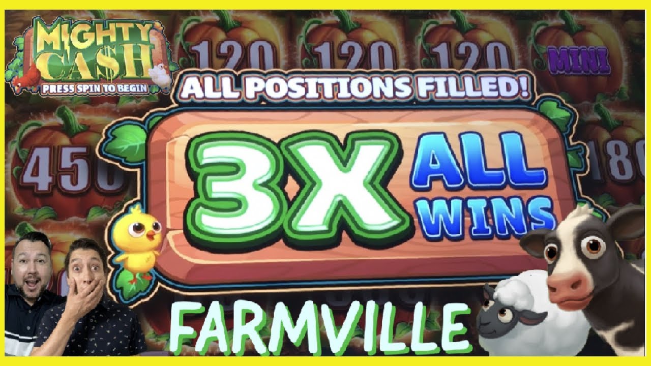 MASSIVE WIN on FARMVILLE MIGHTY CASH!! RETRIGGERS bring tons of FREE ...