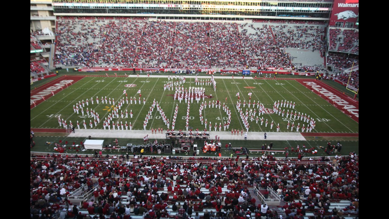 Razorback Marching Band, Halftime 11/23/24, Senior Salute & Twirler Day ...