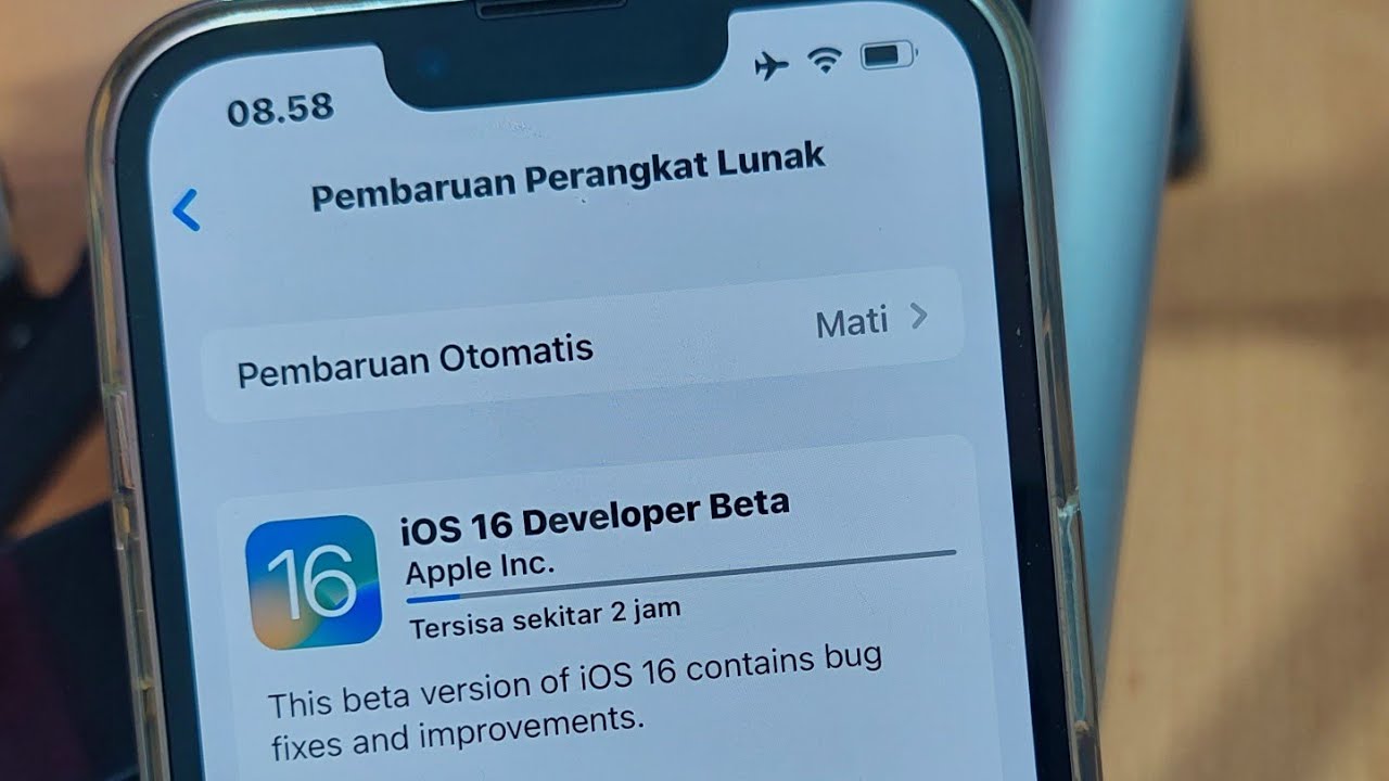 Cara Update iOS 16 Developer Beta - YouTube