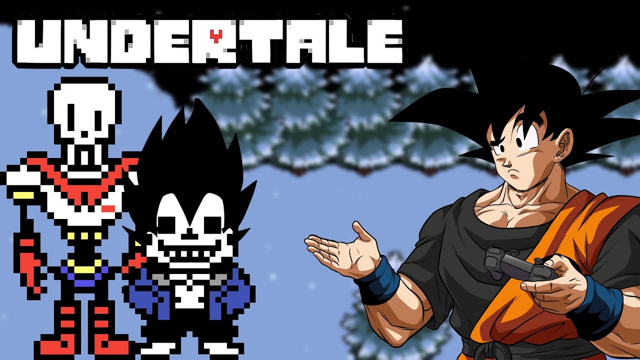 Goku and Vegeta Meet Sans and Papyrus | Undertale Episode 2 - YouTube