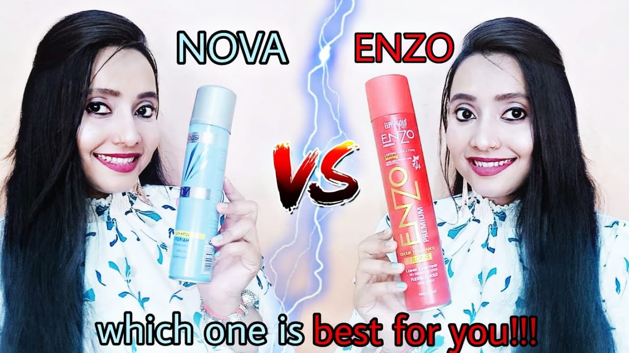 Nova vs Enzo hairspray| Full detailed comparison| which one you should ...