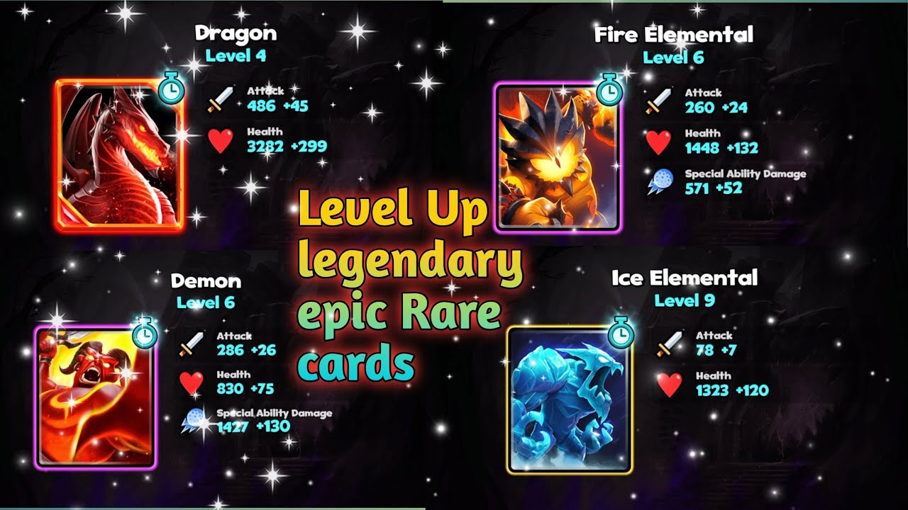 Legendry card, epic Card powerup update castle crush 💥 - YouTube