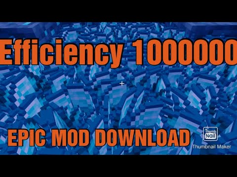 Efficiency 100000 Pickaxe Minecraft Mod - YouTube