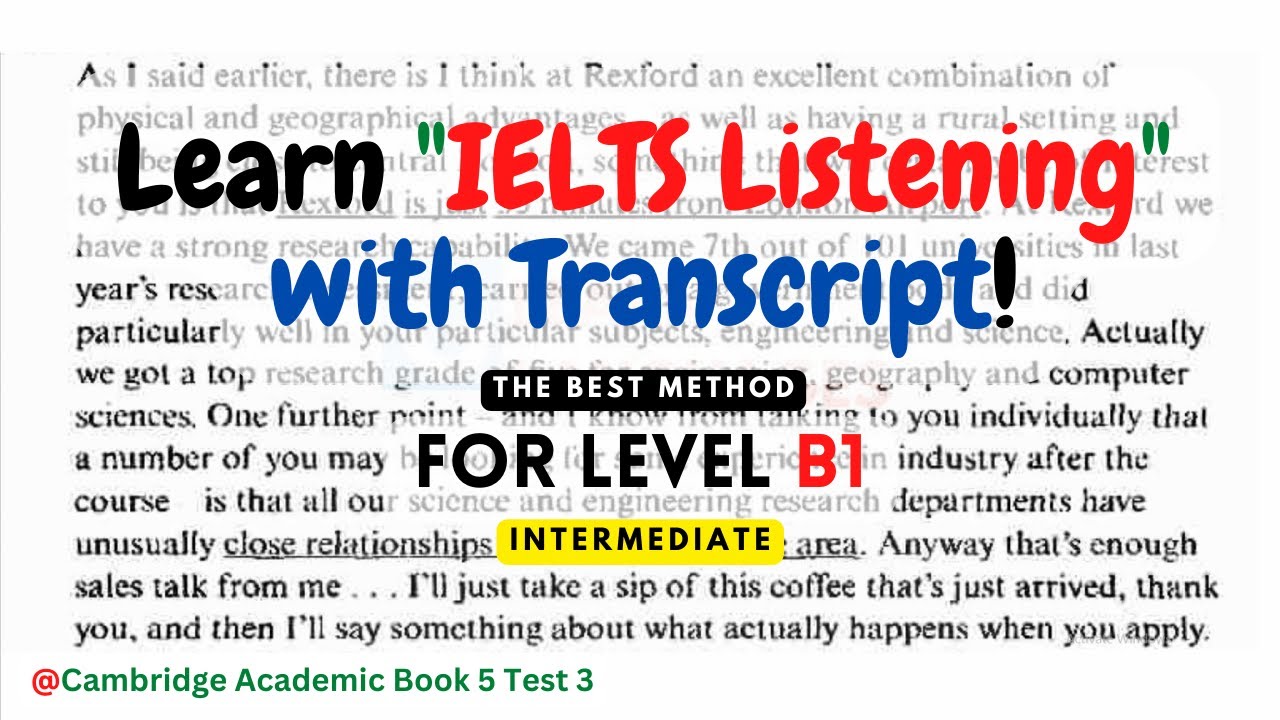 Quick METHOD To Learn IELTS LISTENING INTERMEDIATE LEVEL Cambridge quick-method-to-learn-ielts-listening-intermediate-level-cambridge