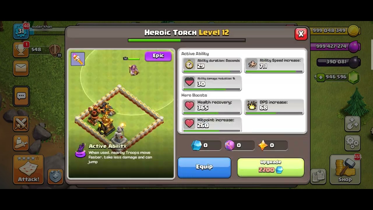 clash of clans new update Heroic Torch level to27 - YouTube