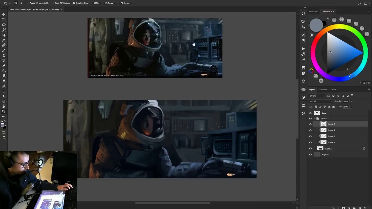 5 minute painting time-lapse of Alien 1979. - YouTube