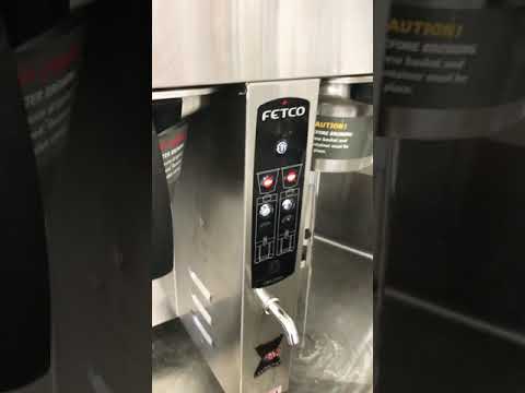Fetco CBS-2032 COMMERCIAL COFFEE BREWER - Bench Test - YouTube