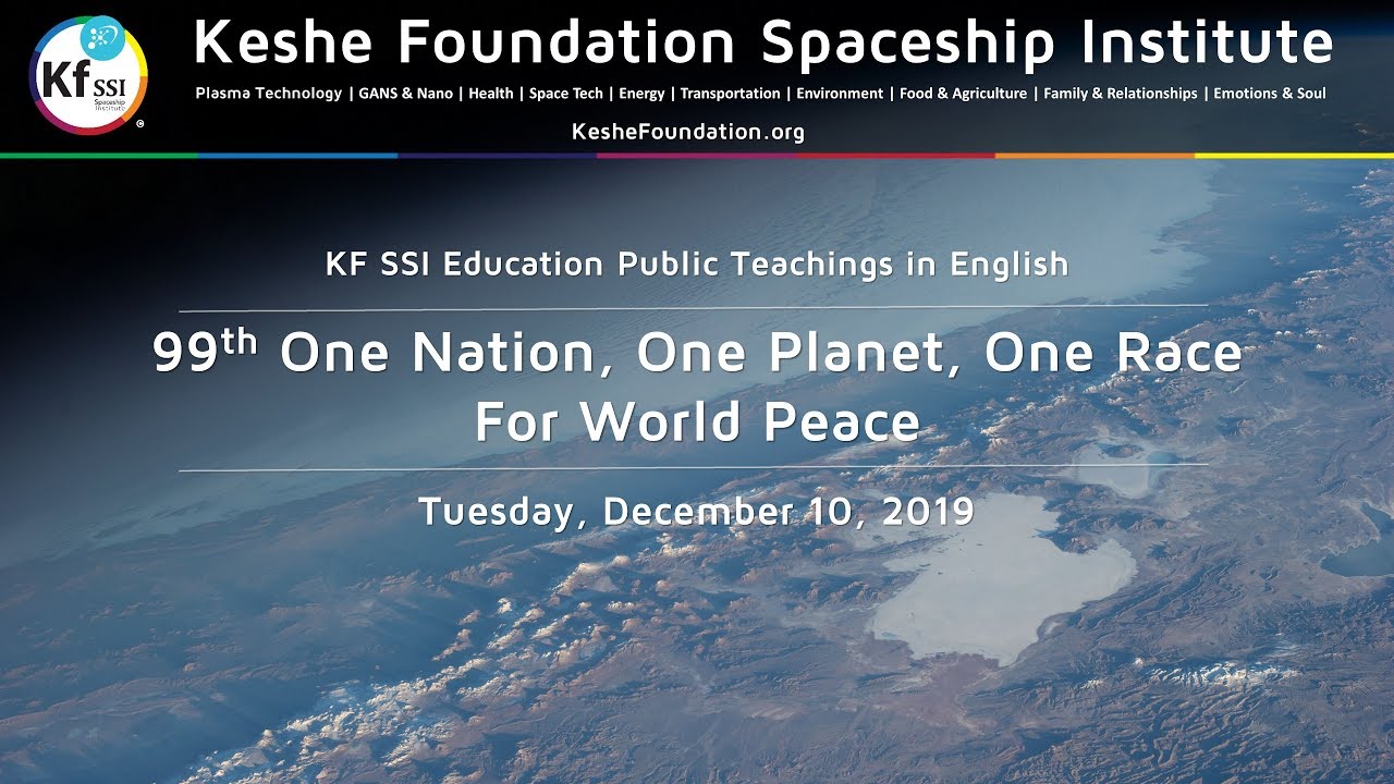 99th One Nation One Planet One Race for World Peace December 10, 2019 ...