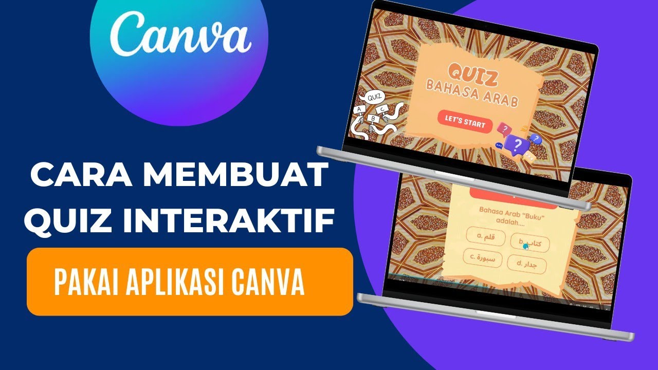 Cara Membuat Kuis interaktif pakai aplikasi Canva - YouTube
