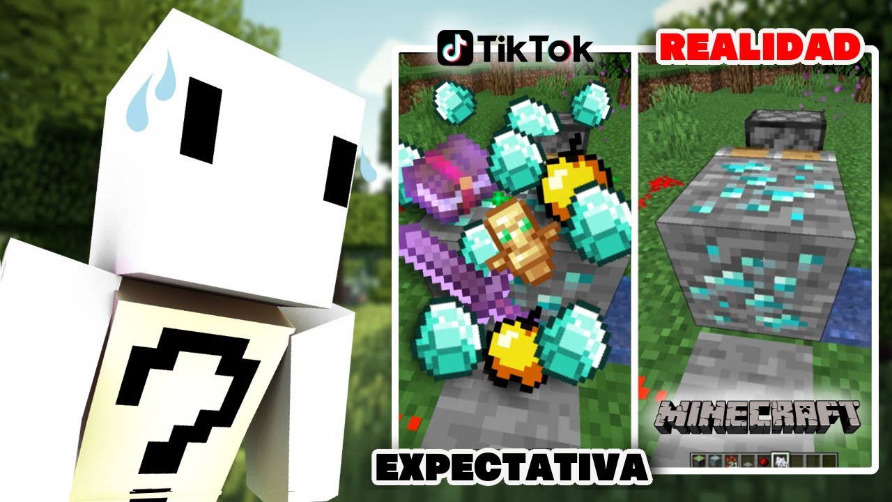 Desmentí 20 Tiktoks Virales De Minecraft En 1 Hora Youtube