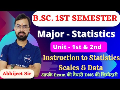 1st Semester Statistics Unit 1st, 2nd PYQ by Abhijeet Sir - YouTube
