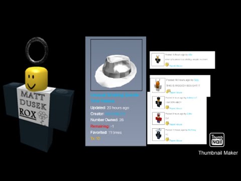 GoodBlox uploaded a hat which broke the website?? - YouTube