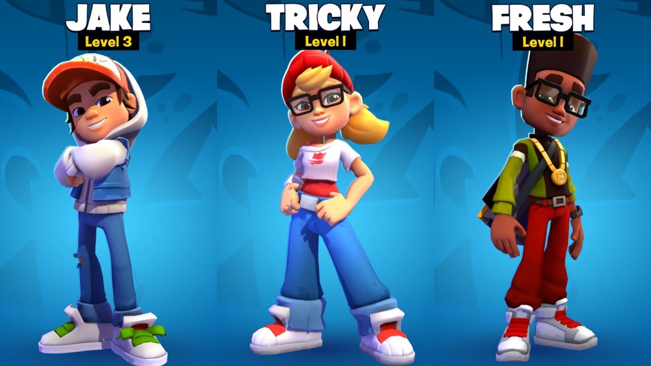 Subway Surfers 2 ( Subway Surfers City ) - Jake vs Tricky vs Fresh ...