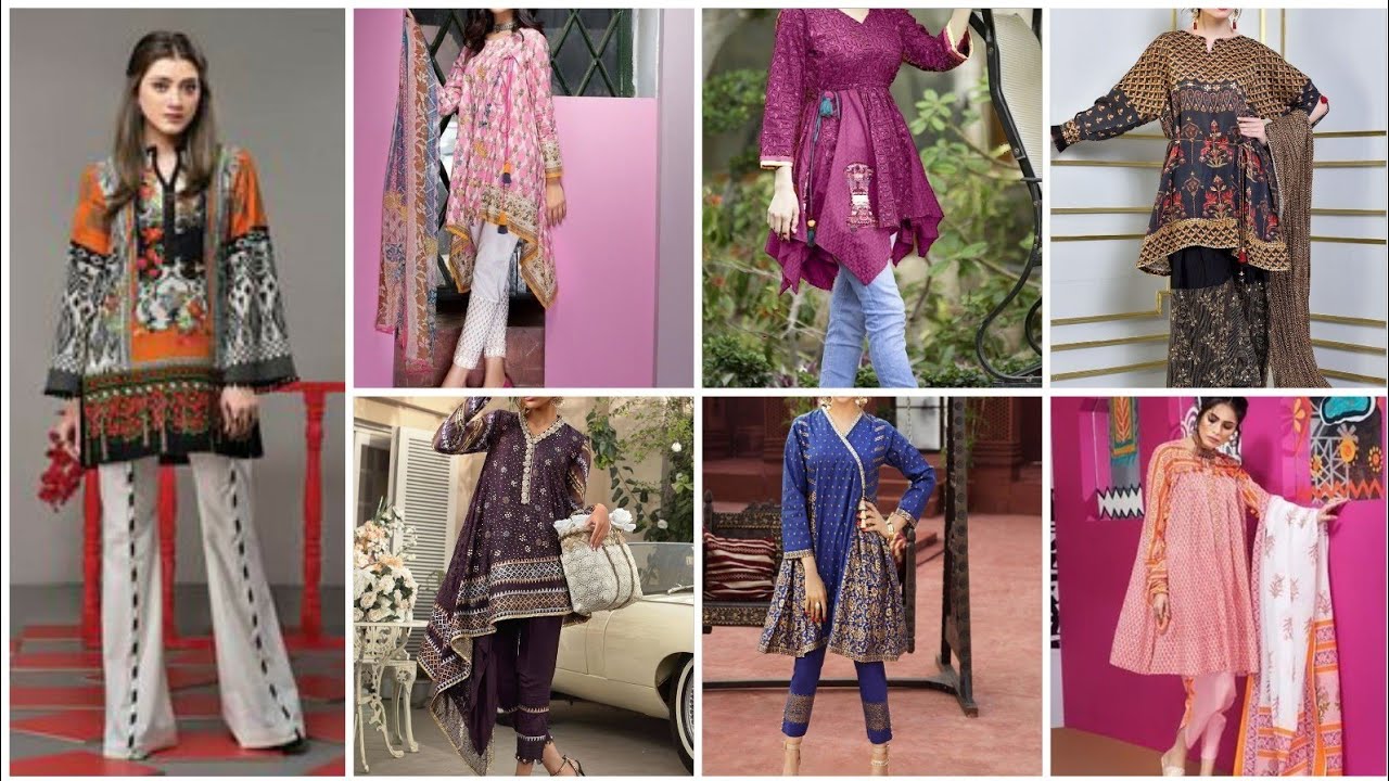Girls shirts designing ideas // Girls frock design // Eid collection ...