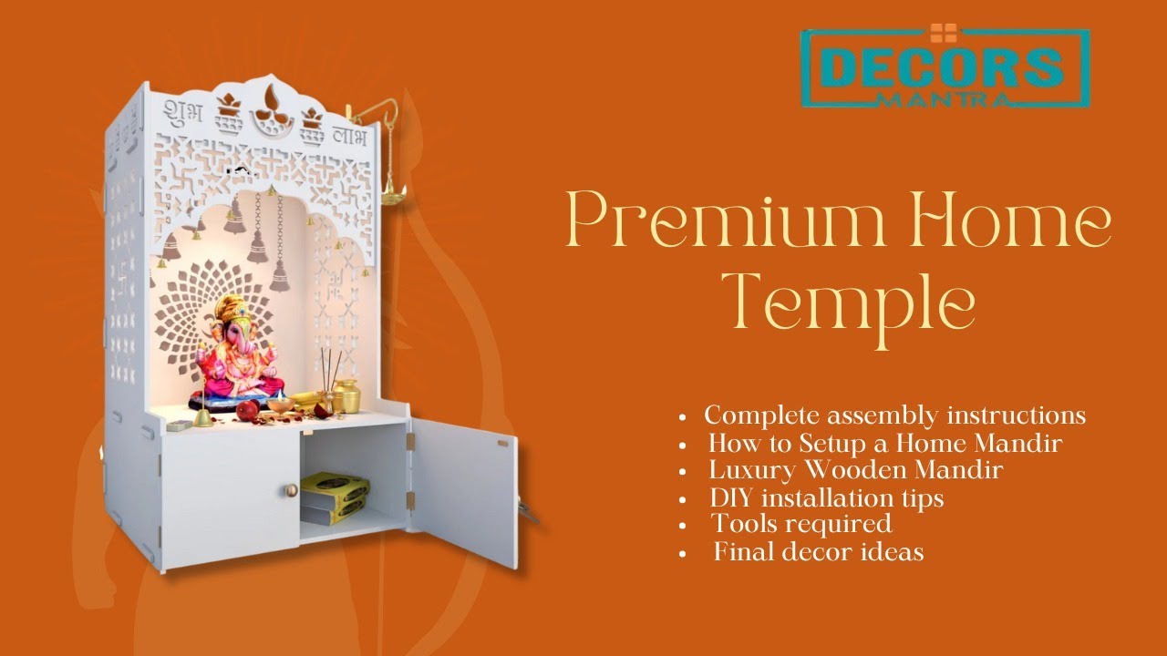 Wooden Temple Setup Process | Detailed Assembly Video With ...