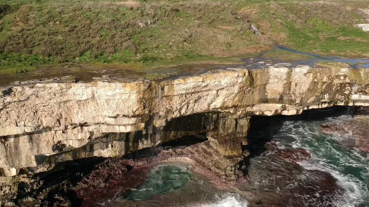 Waterfall near Portland Bill Dorset - YouTube