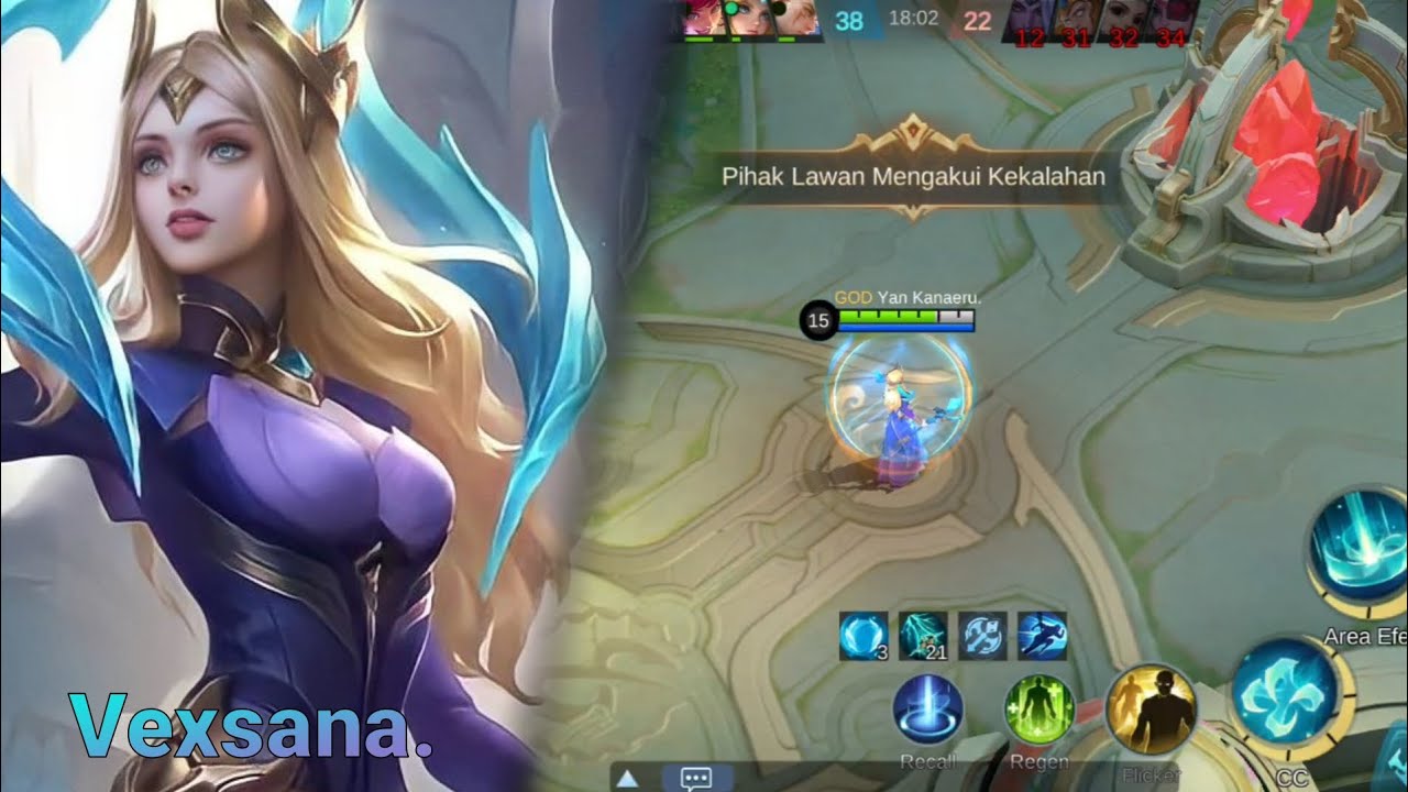 GAMEPLAY VEXSANA | 18 ASIST | MOBILE LEGENDS INDONESIA - YouTube