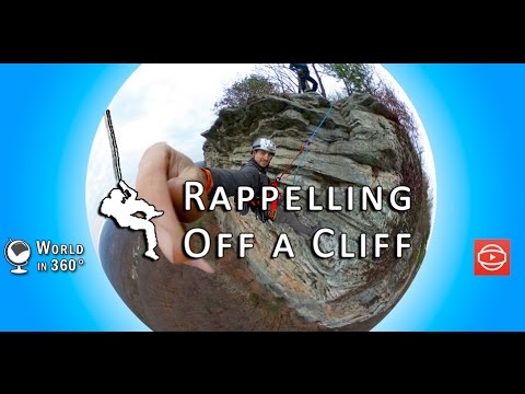 360° Video: Rappelling Off A Cliff - YouTube