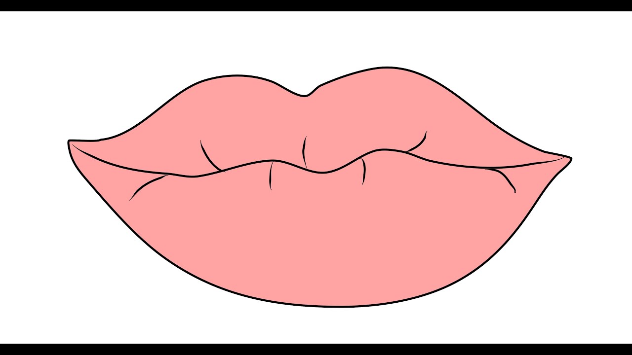 How to draw cute beautiful lips very easy and spectacularly step by ...