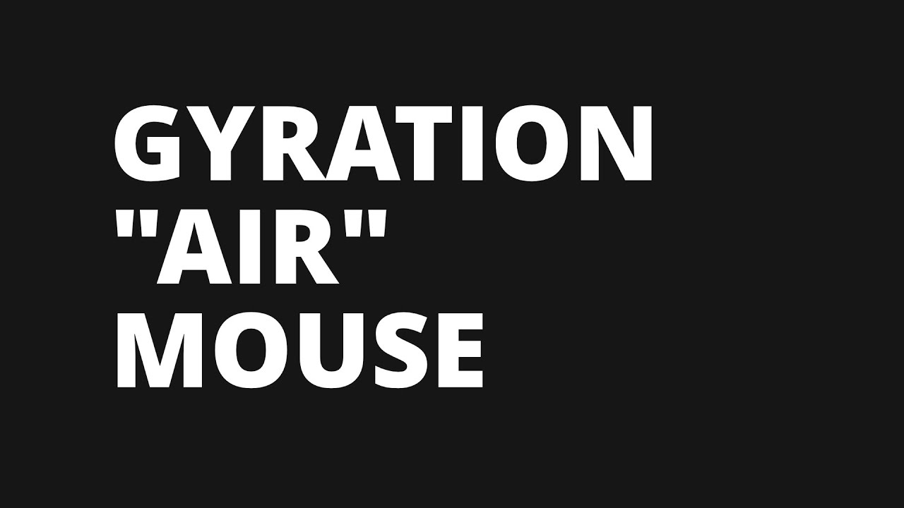 Gyration "Air" Mouse Demo for Trading - YouTube