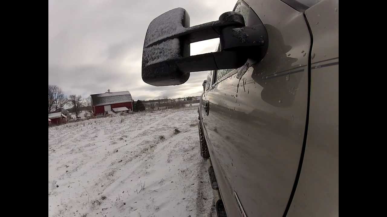 Playing with my ZF6 LB7 Duramax in the snow! - YouTube