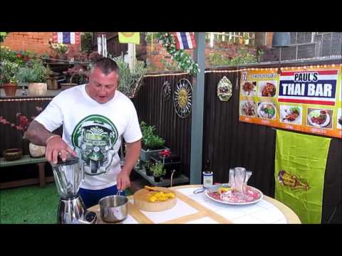 Mango smoothie in Paul's Thai Bar