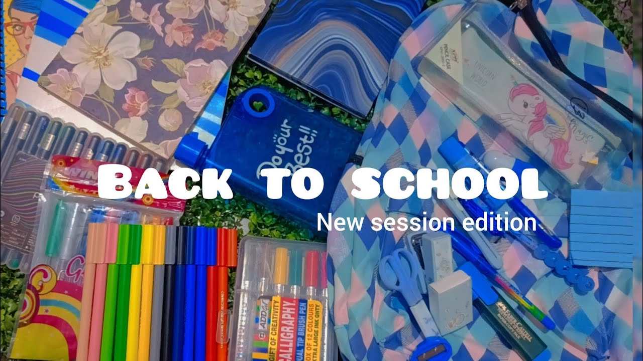 cute back to school blue theme 💙🧿 - YouTube