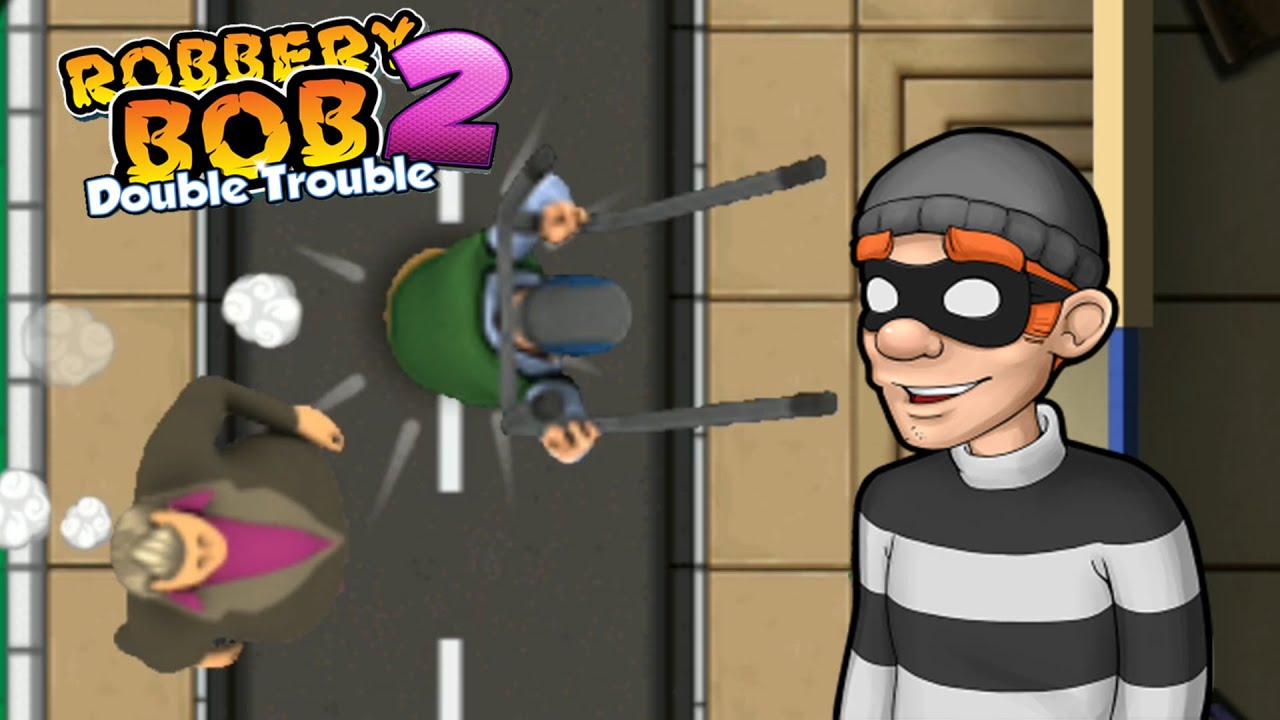 Robbery Bob 2 Game - OLD GUY Costume Gameplay Using 100 Angry Dog ...