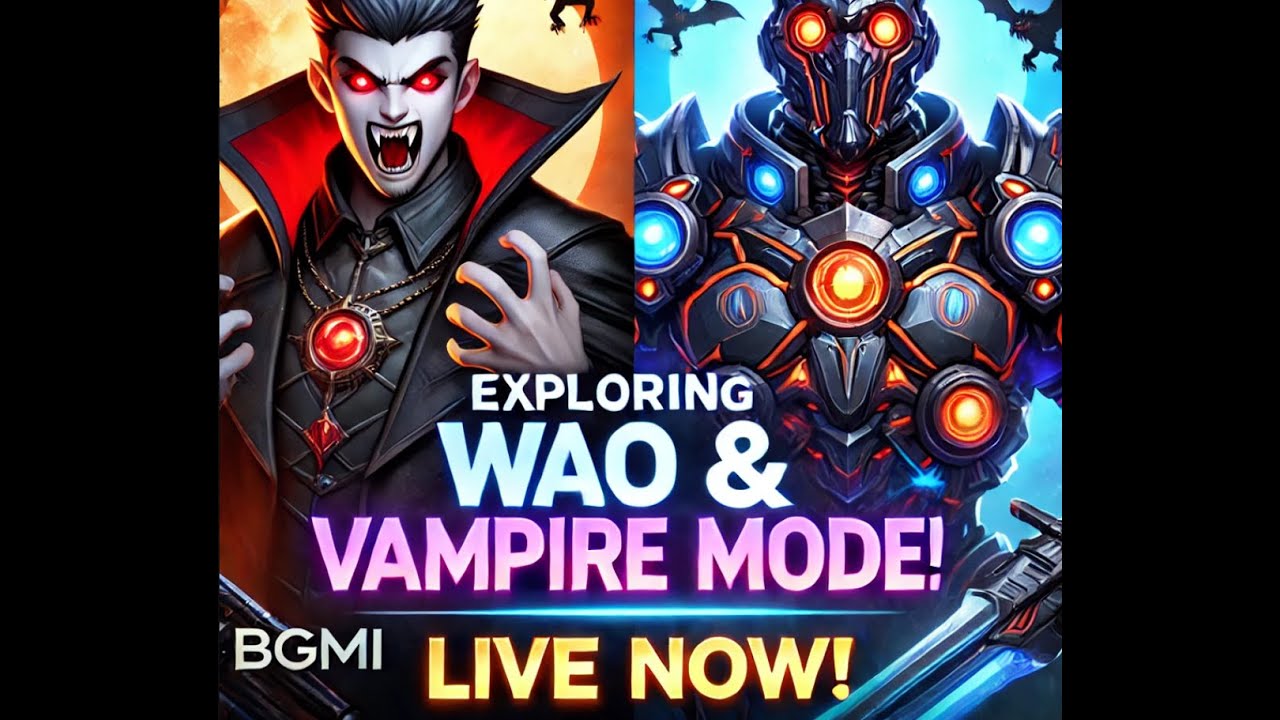 Exploring Wao Mode & Vampire Mode in BGMI LIVE! 🧛🔥 | Intense Action ...
