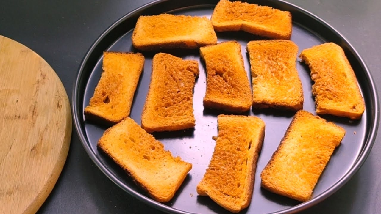 Bread Se Toast Biscuit Recipe | Bread Toast Biscuit in Microwave Oven ...