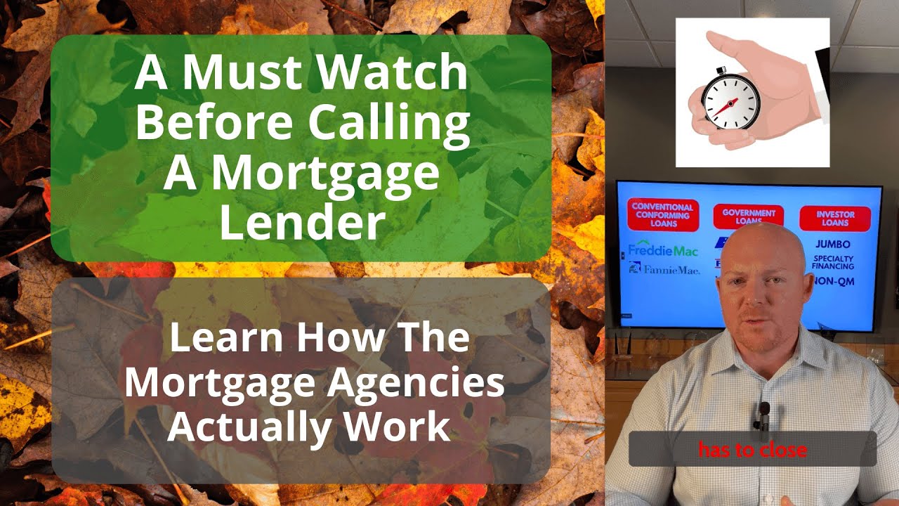 A Must Watch Before You Call A Mortgage Lender - YouTube