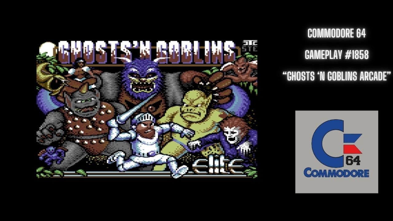 Ghosts 'N Goblins Arcade (Commodore 64 / Gameplay #1858) - YouTube