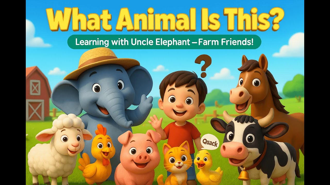 Farm Animal Sounds Song for Kids | Learn Animal Noises with Mini Vera ...