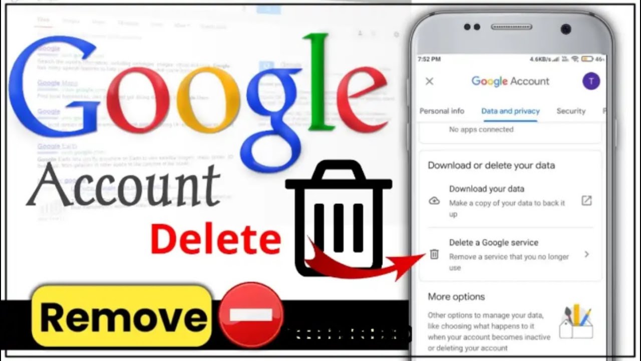 How to delete Google account permanently || Delete Google account 2023 ...