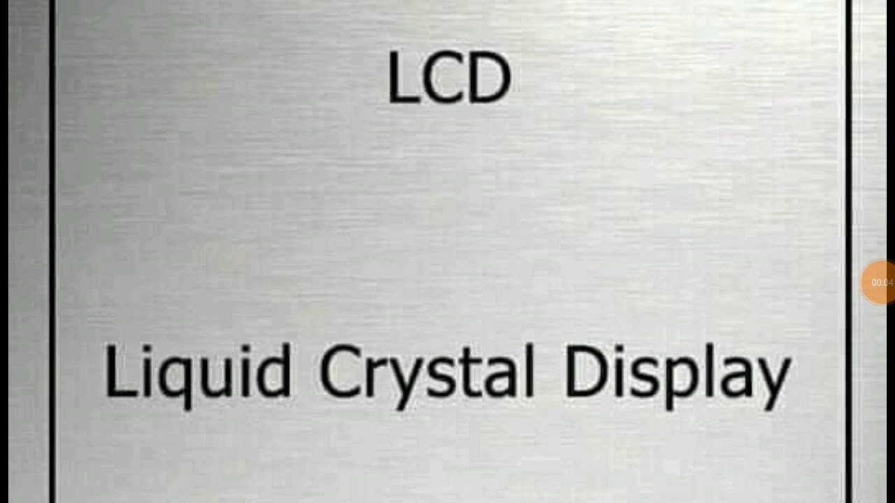 LCD full form - YouTube