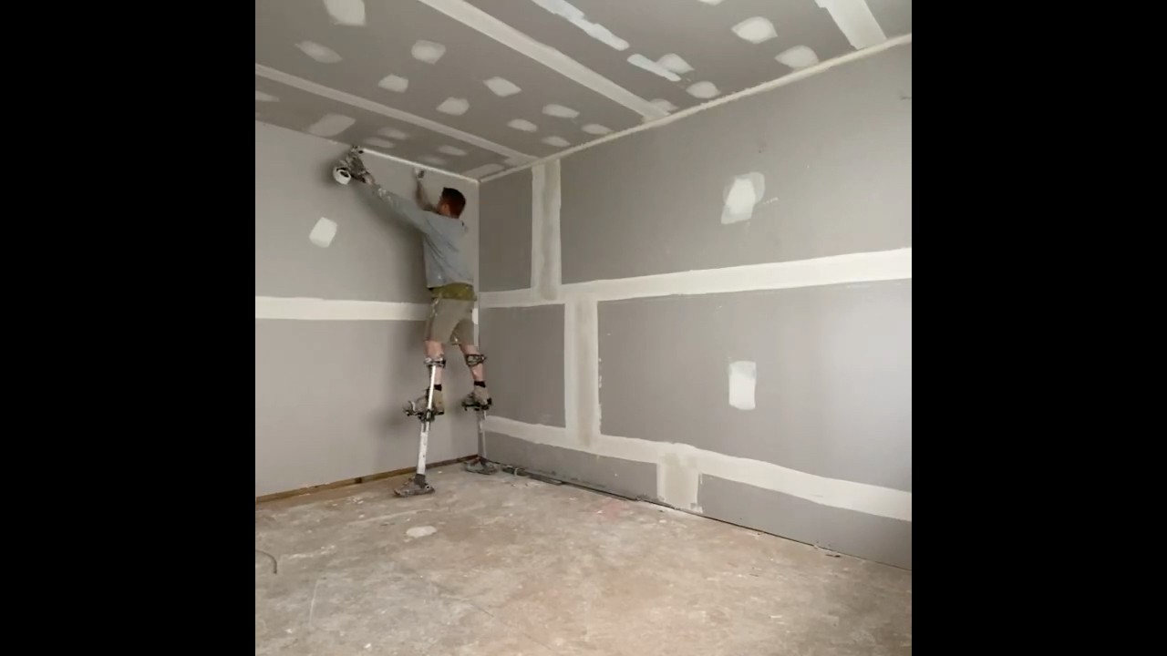 How to Plastering Drywall - YouTube