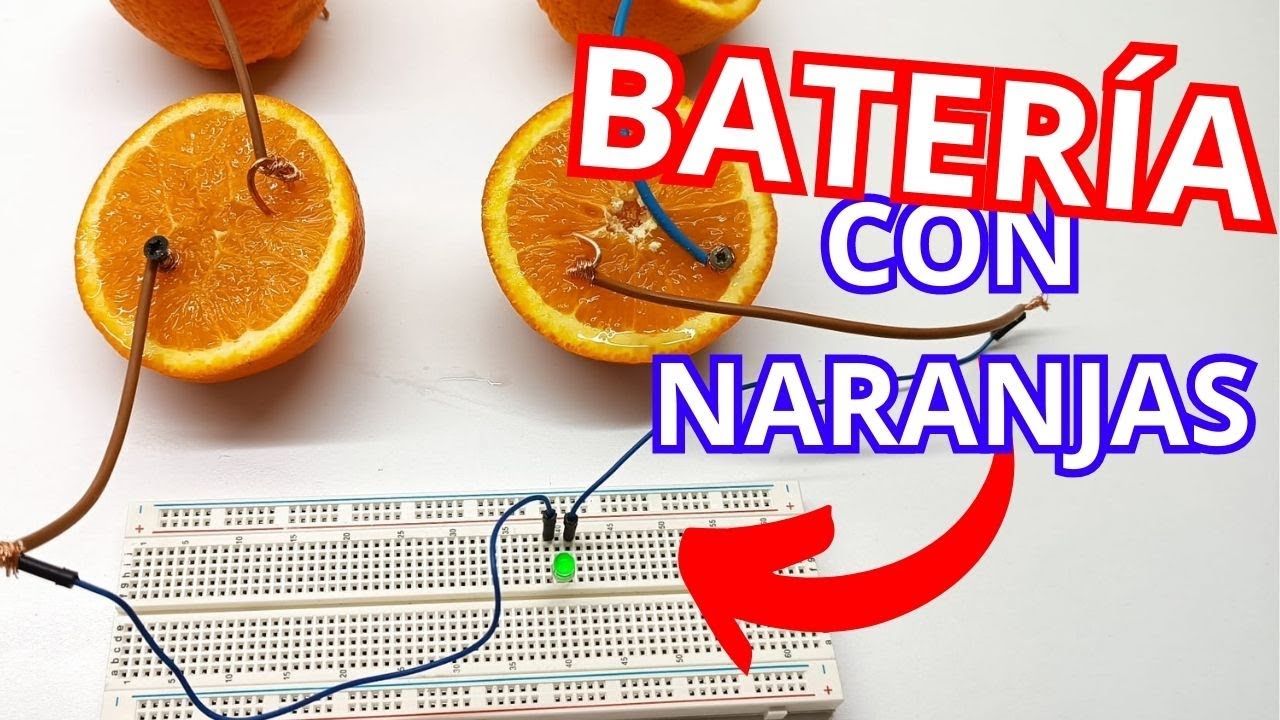 TE EXPLICO COMO HAGO ELECTRICIDAD CON NARANJAS - YouTube