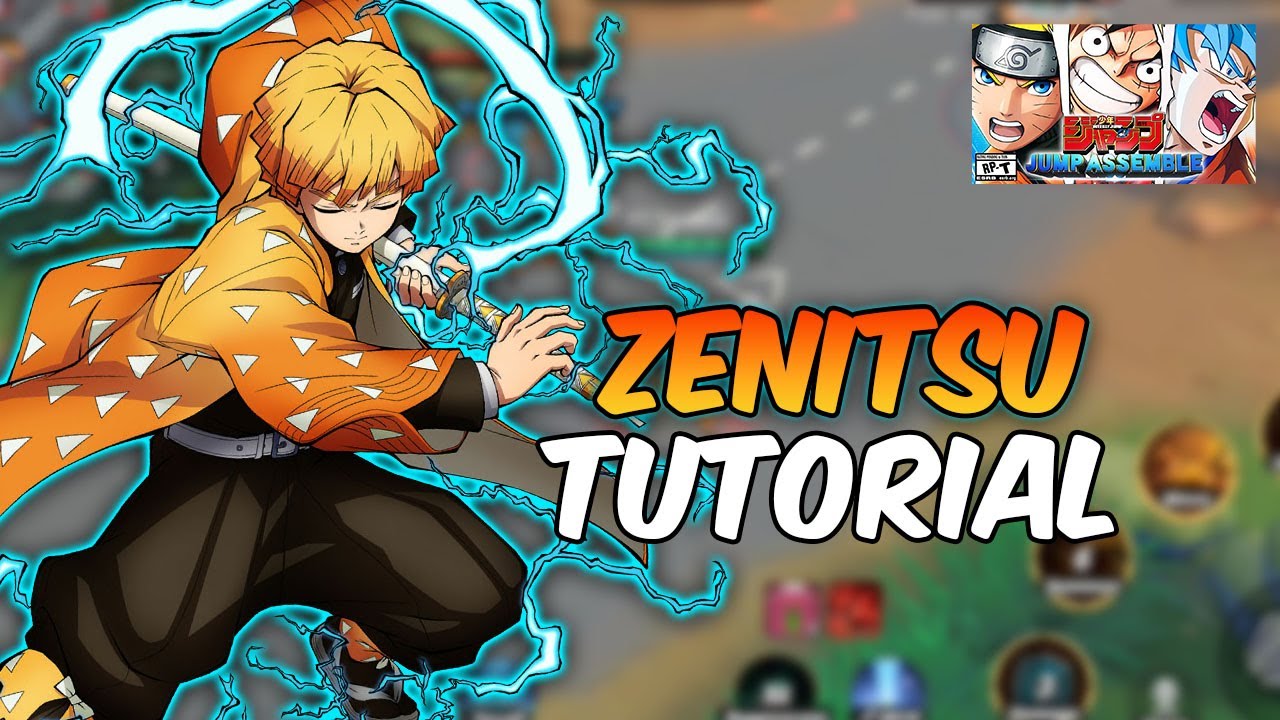 ZENITSU AGATSUMA TUTORIAL PART 1 BASIC COMBO JUMP ASSEMBLE - YouTube