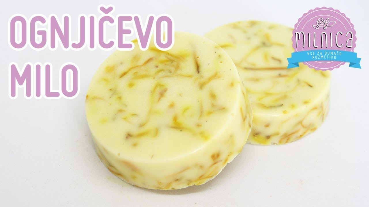 Ognjičevo glicerinsko milo (naravno milo) - YouTube