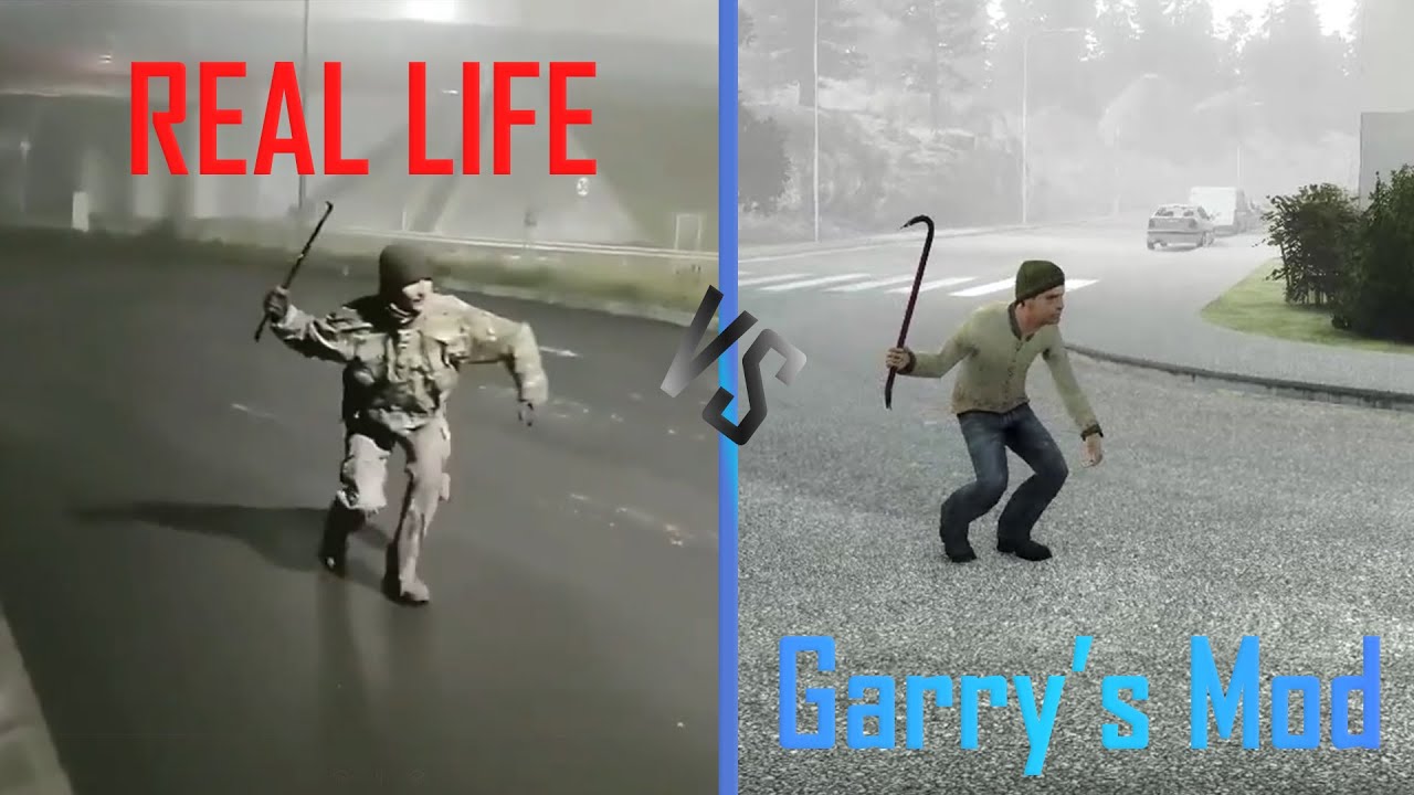 Real life VS Gmod - YouTube