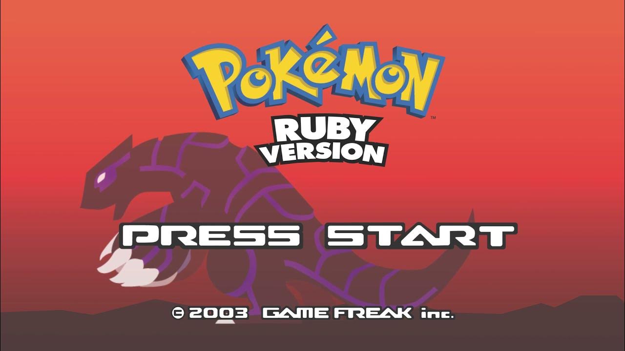 Pkmn Ruby Title Screen - YouTube