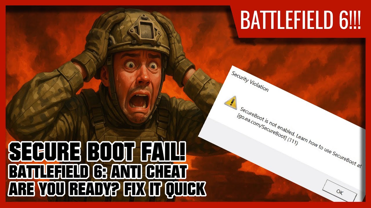 Battlefield 6 Secure Boot, error What is it? - YouTube
