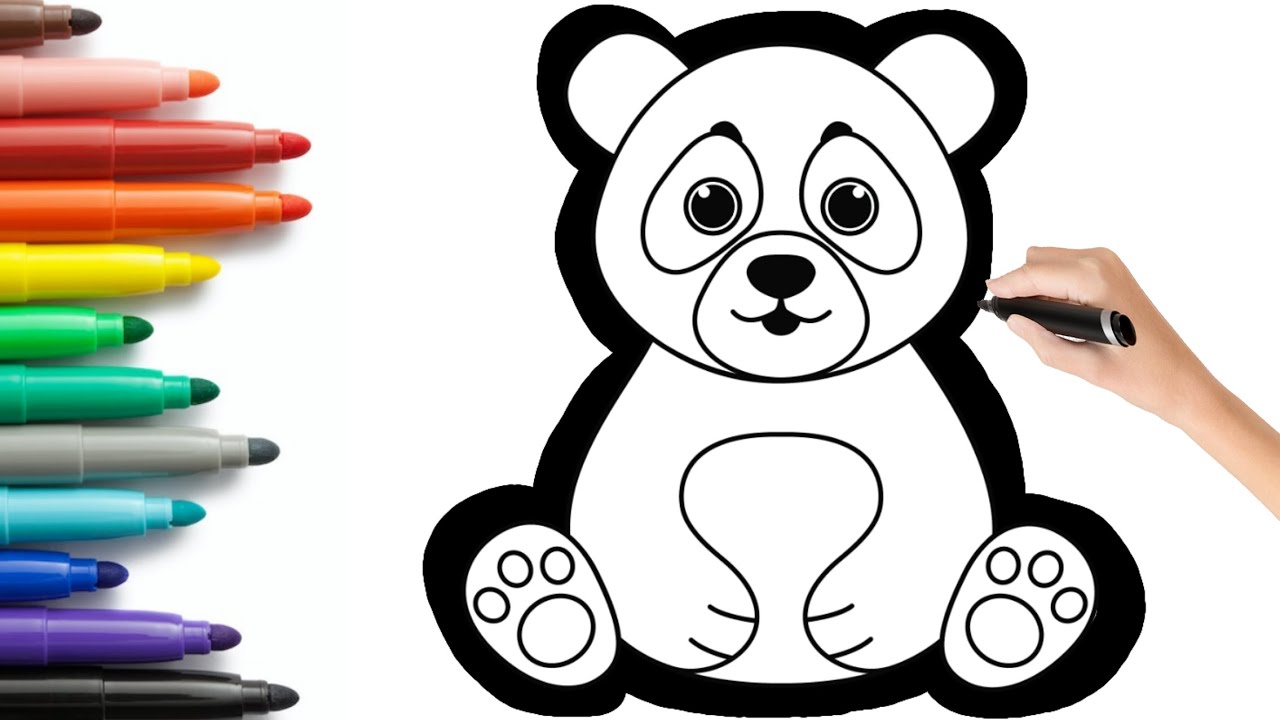 Cara Mewarnai Beruang , Mewarnai untuk anak || How to Color a Bear ...