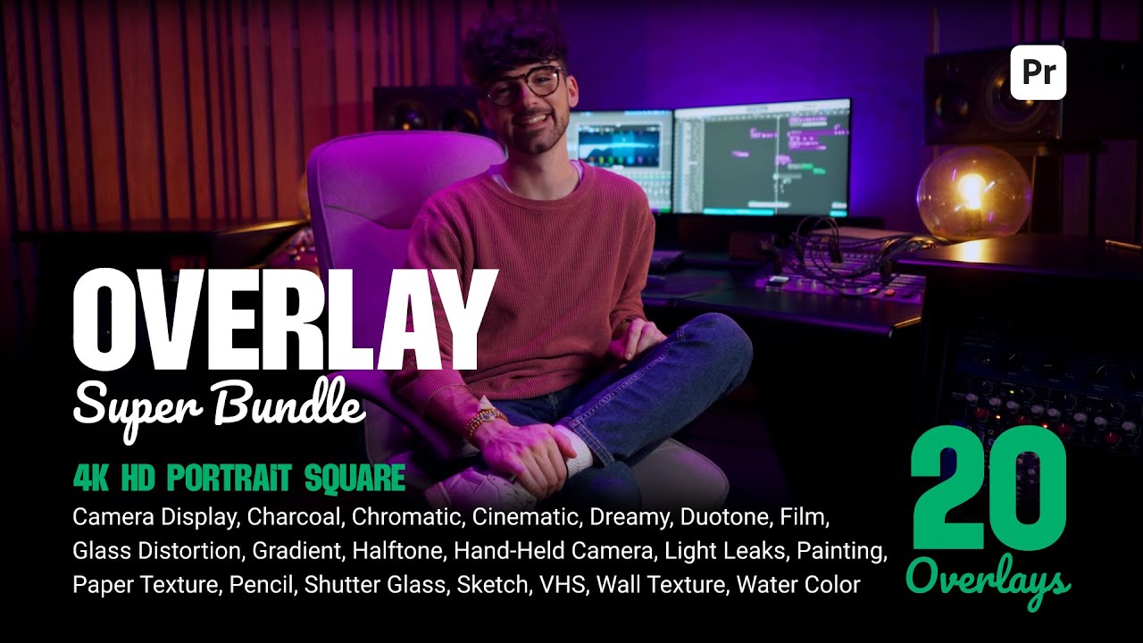 Overlay Super Bundle Premier Pro Tutorial - YouTube