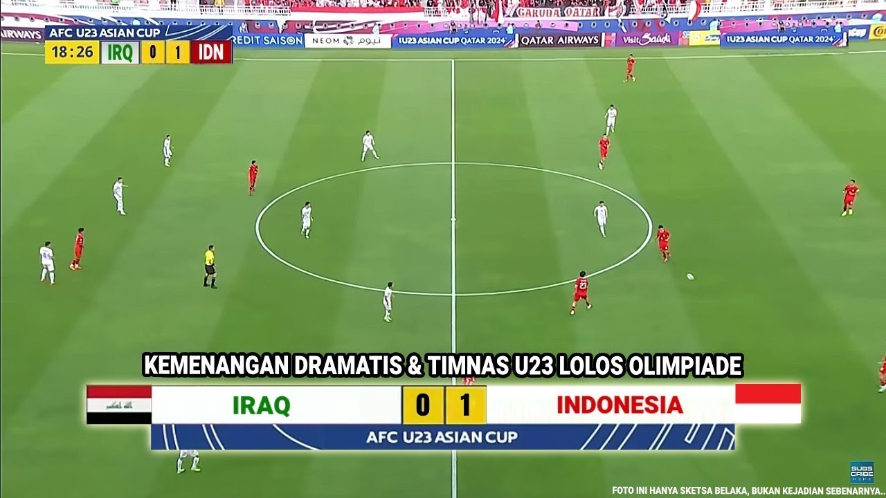 🔴 LIVE BERLANGSUNG TIMNAS INDONESIA VS IRAK PEREBUTAN JUARA 3 PIALA ...