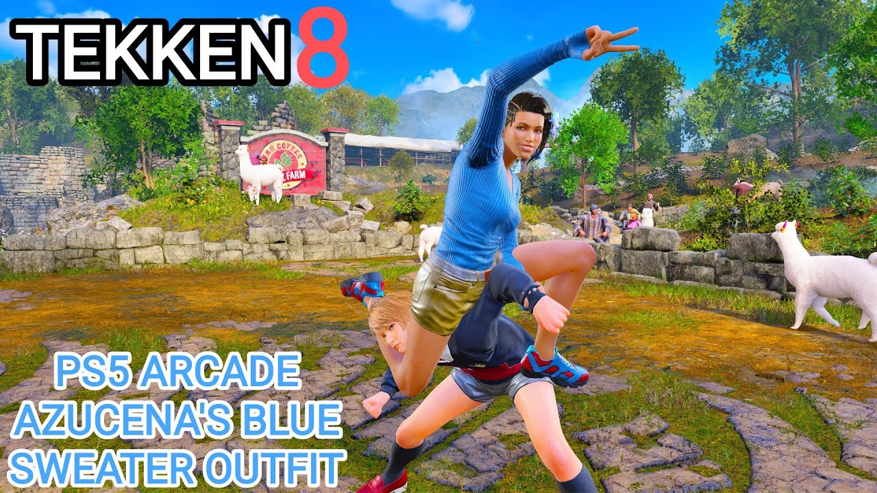 TEKKEN 8 Arcade - AZUCENA'S BLUE SWEATER OUTFIT (PS5) - YouTube