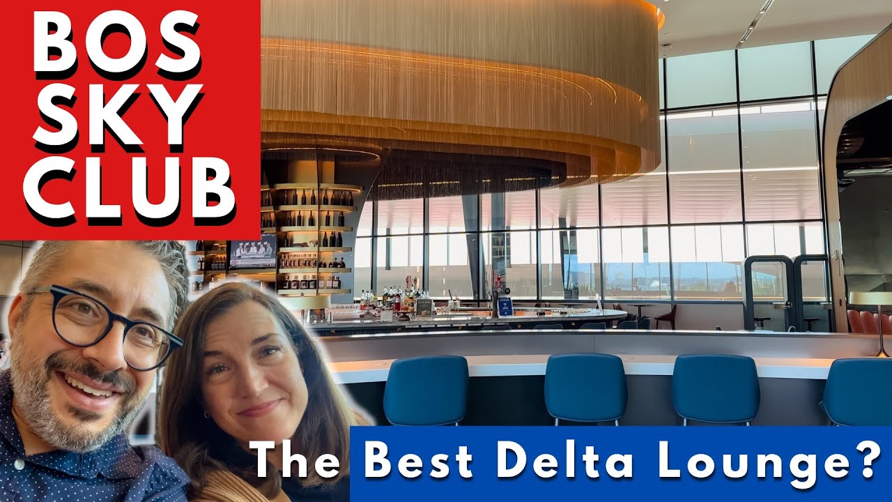 Delta Sky Club Boston Logan Terminal E | Full Dazzling Lounge Tour ...
