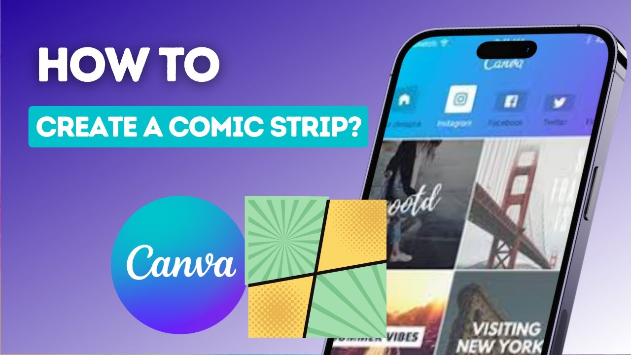 How to create a comic strip on Canva? - YouTube